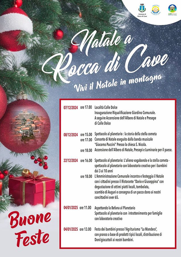Natale 2024 a Rocca di Cave | I Borghi più Belli d'Italia