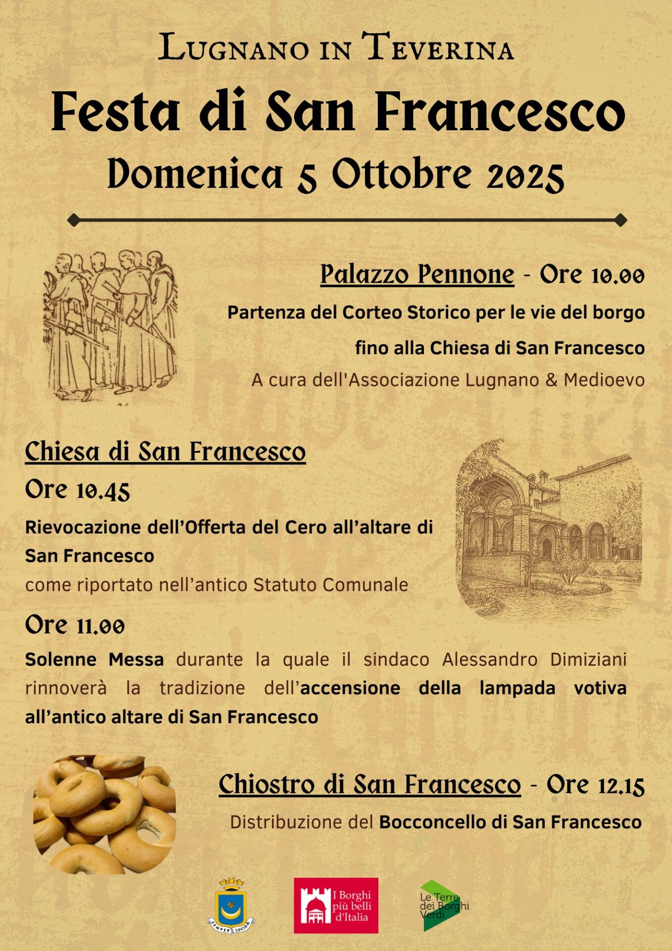 𝐅𝐄𝐒𝐓𝐀 𝐃𝐈 𝐒𝐀𝐍 𝐅𝐑𝐀𝐍𝐂𝐄𝐒𝐂𝐎 𝟐𝟎𝟐𝟓 – I Borghi più Belli d'Italia